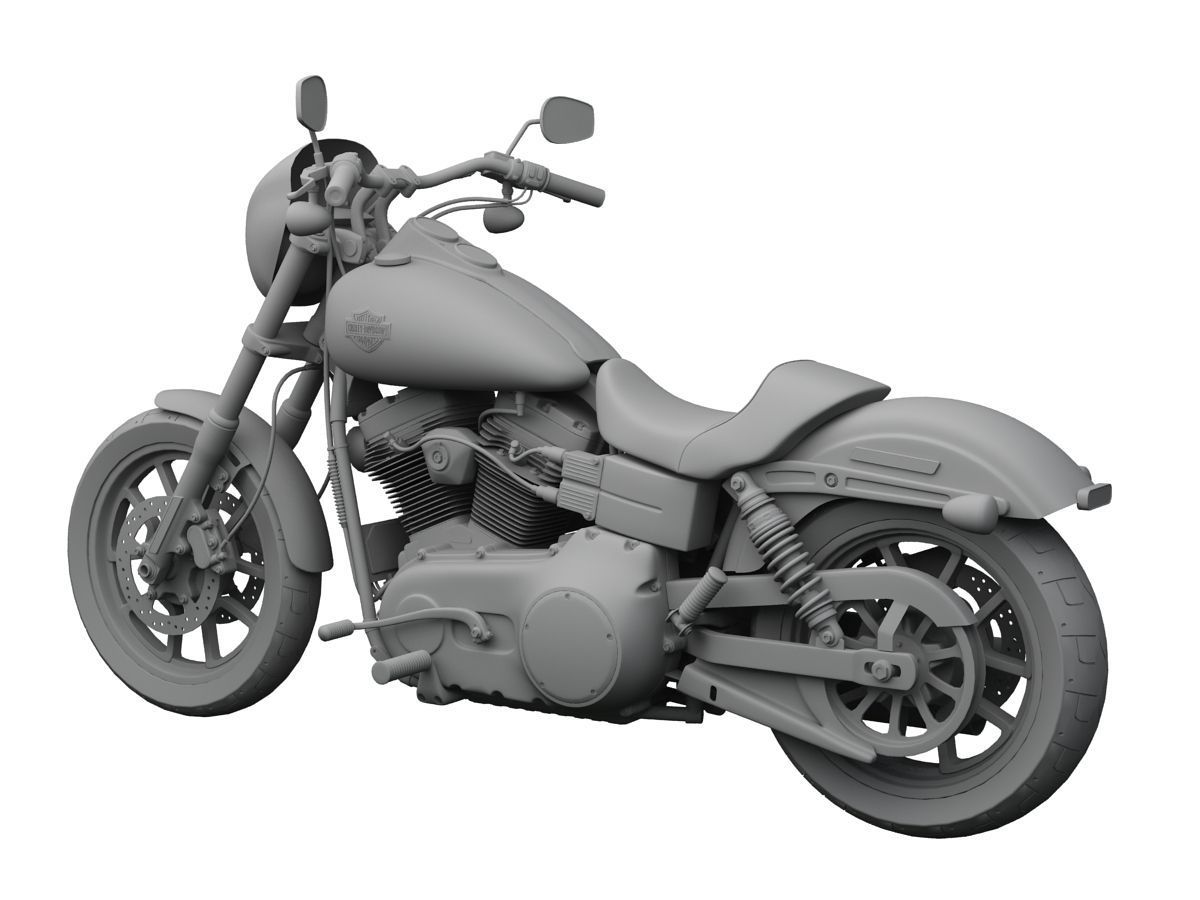Harley-Davidson FXDL Dyna Low Rider S 2016 3D model | CGTrader