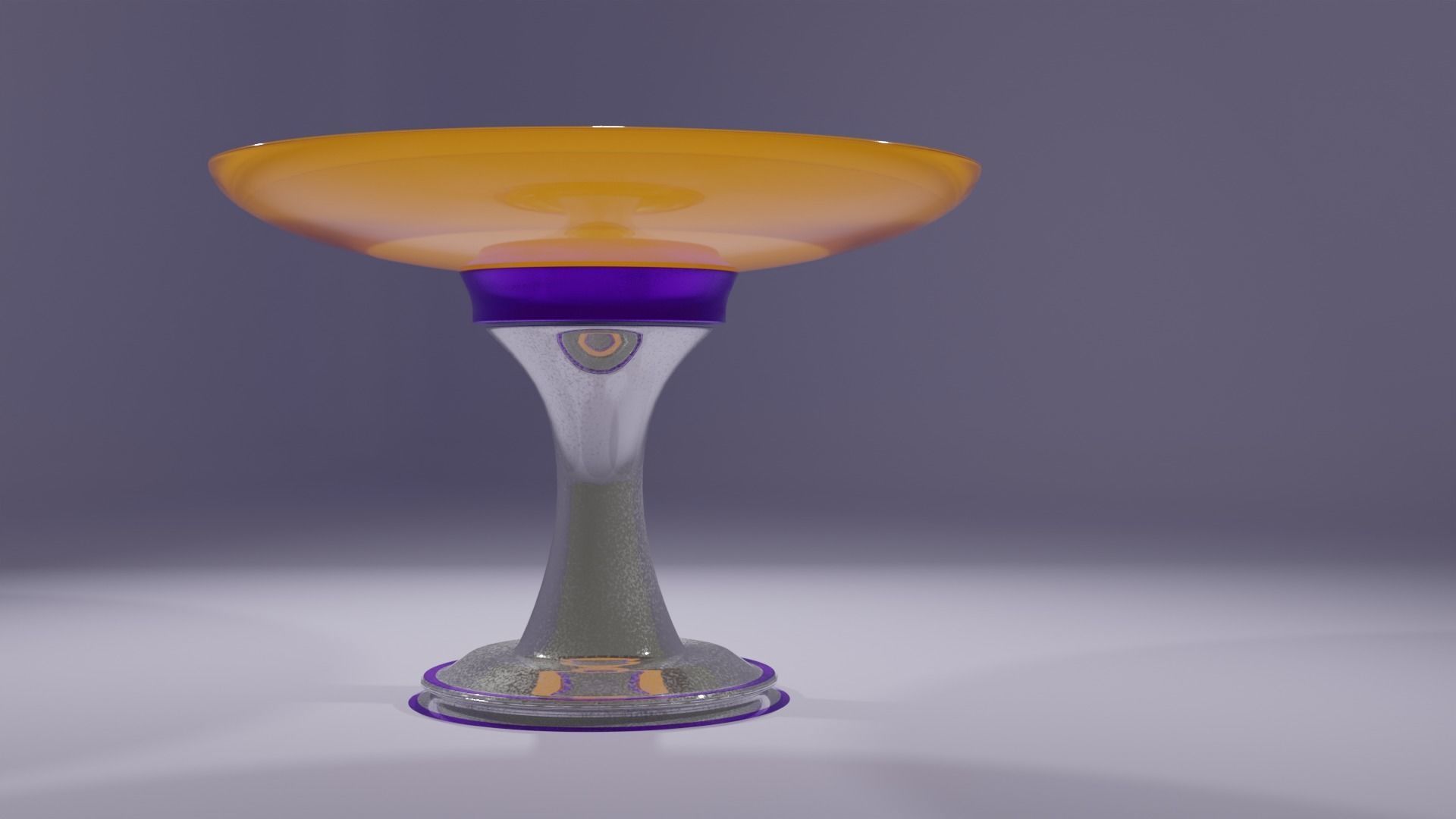 Futuristic table with glass metal and emission materials 3D model ...