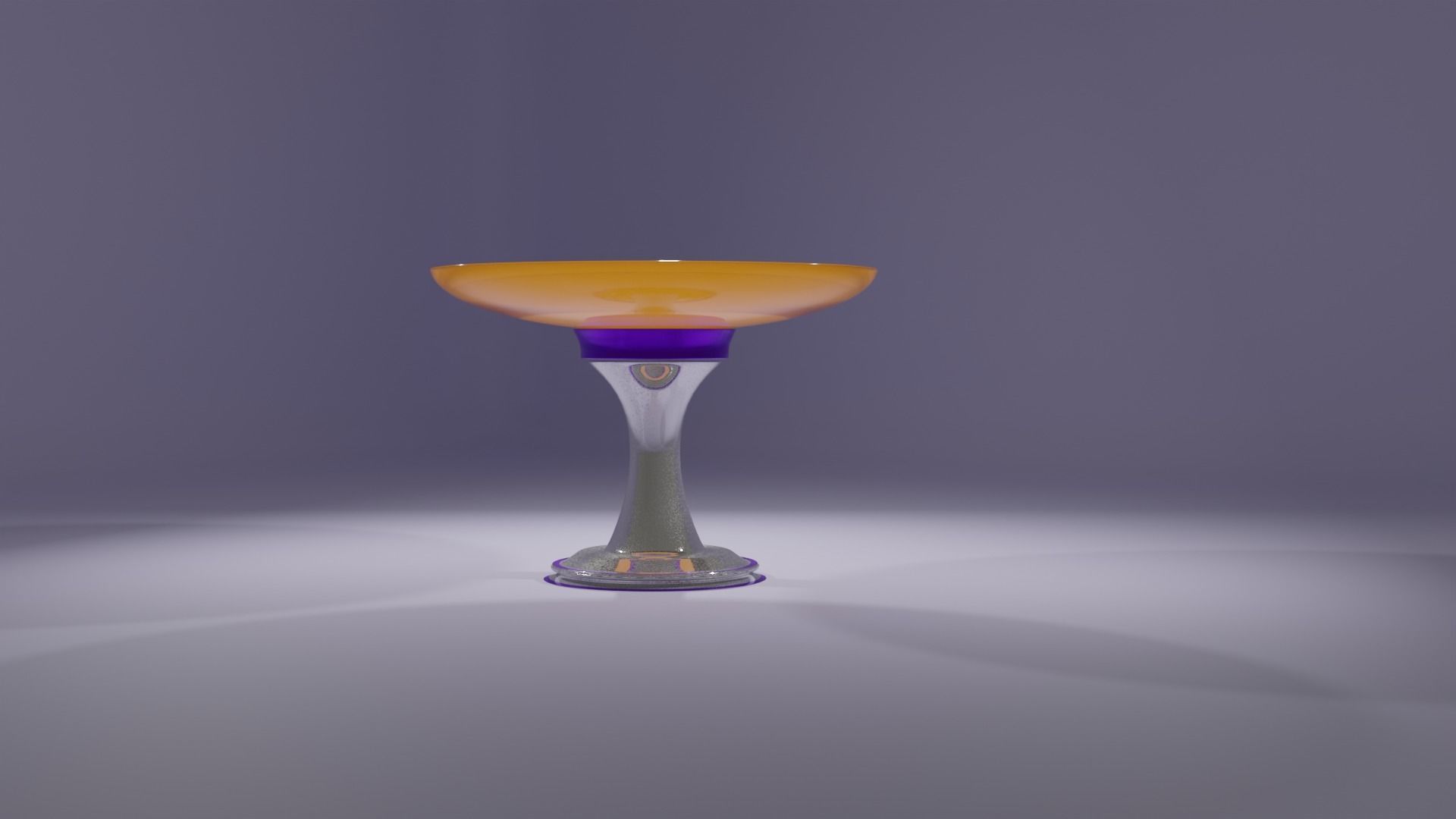 Futuristic table with glass metal and emission materials 3D model ...