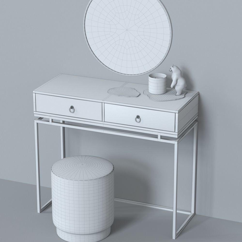 3d model of dressing table 3D model | CGTrader