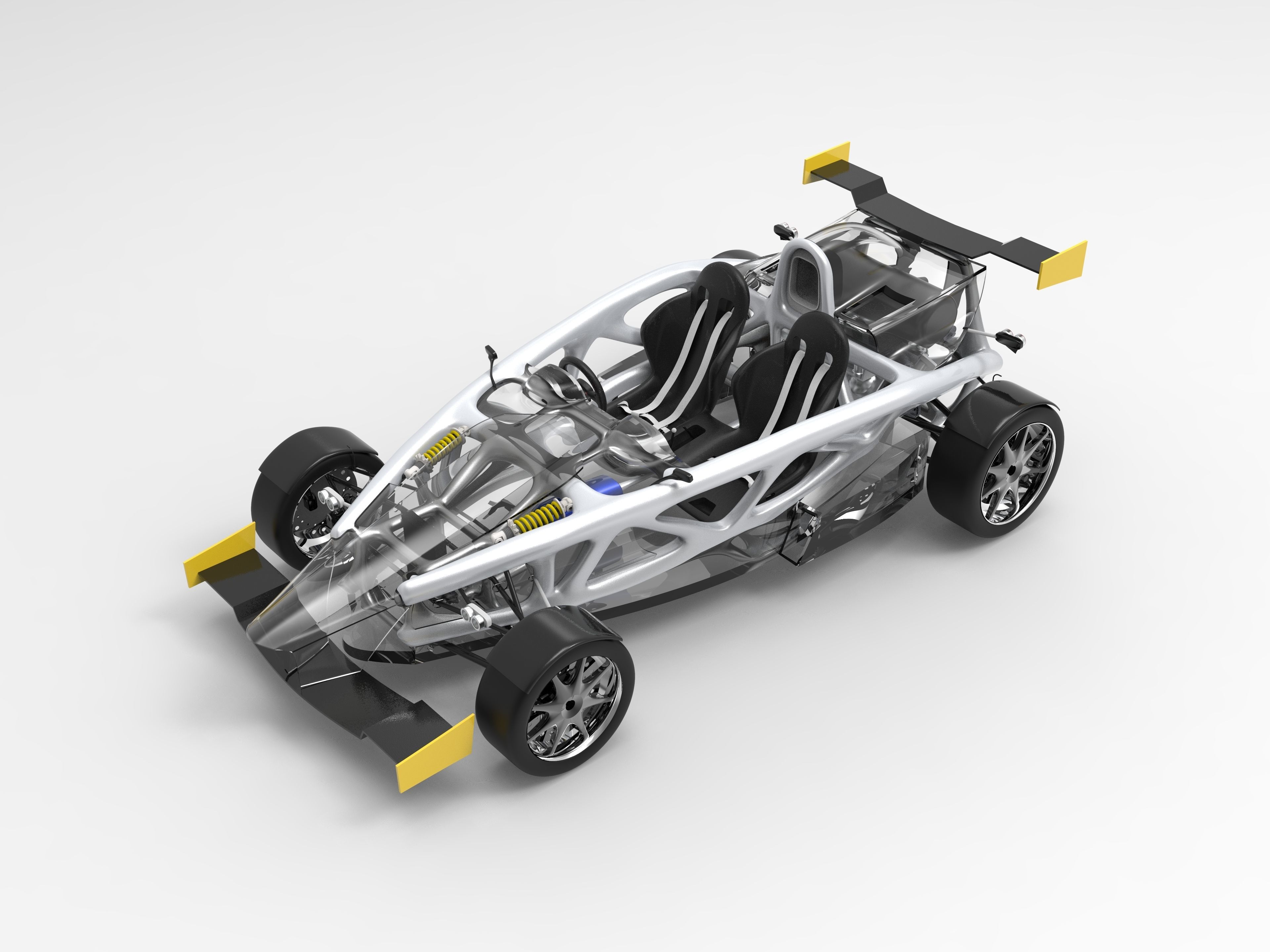 Ariel Atom generative design chassis 3D model | CGTrader
