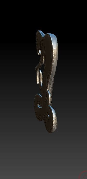 Flat snake logo 3D model 3D printable | CGTrader