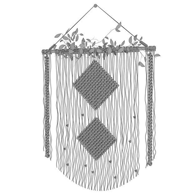 Macrame Decor 3D model | CGTrader