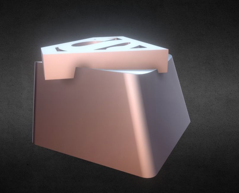 Superman Keycap free 3D model 3D printable | CGTrader