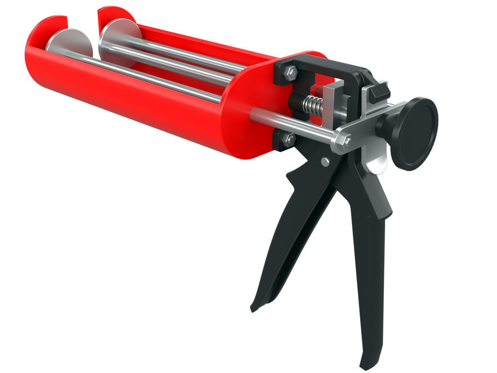 Dual Epoxy Gun 3D model | CGTrader