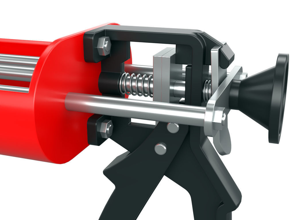 Dual Epoxy Gun 3D model | CGTrader