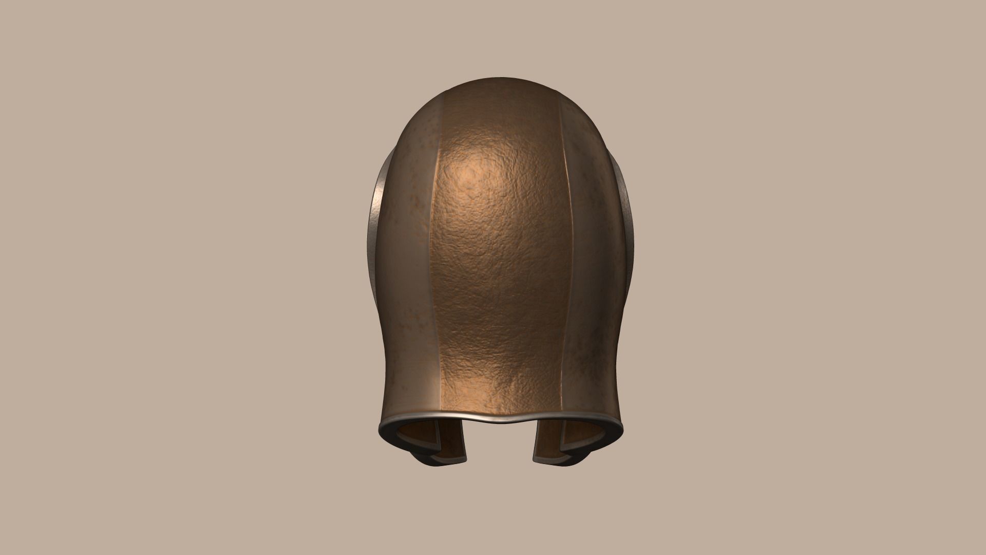 3D model Bronze Rust Medieval Helmet - Character Design VR / AR / low ...