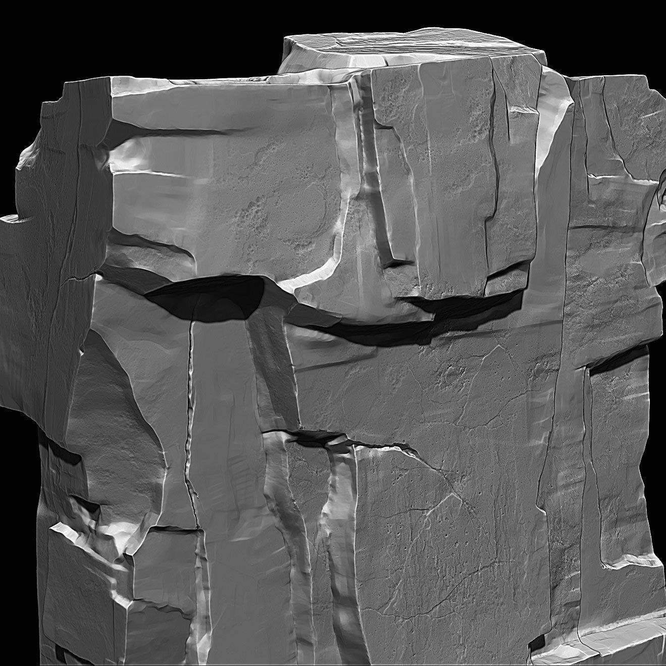 High Poly Rock stone sculpture 3D model | CGTrader