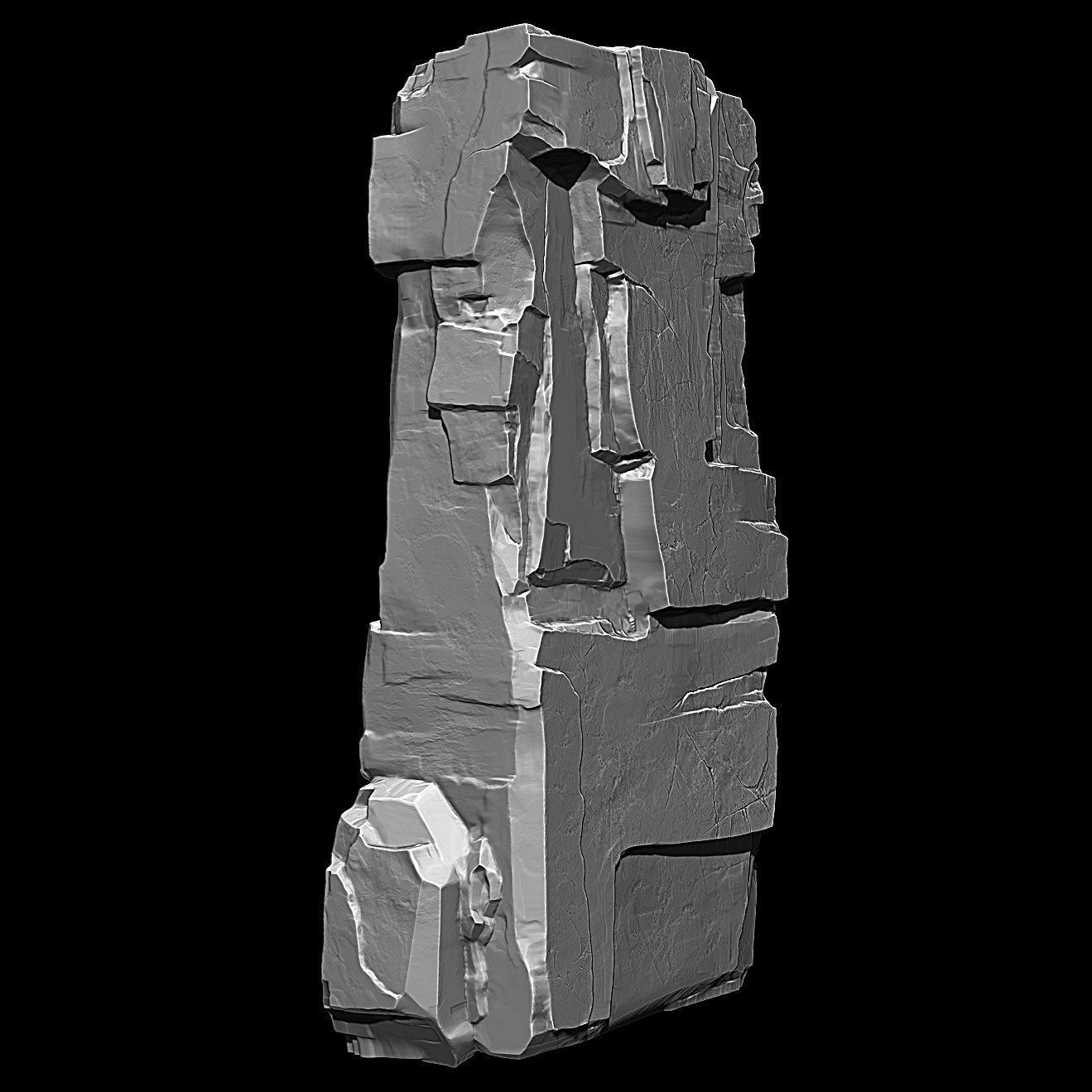 High Poly Rock stone sculpture 3D model | CGTrader