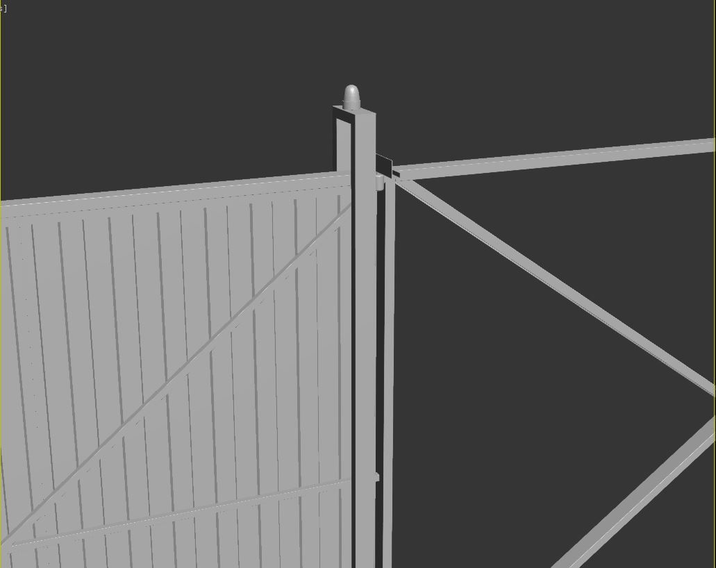 Sliding gates 3D model | CGTrader