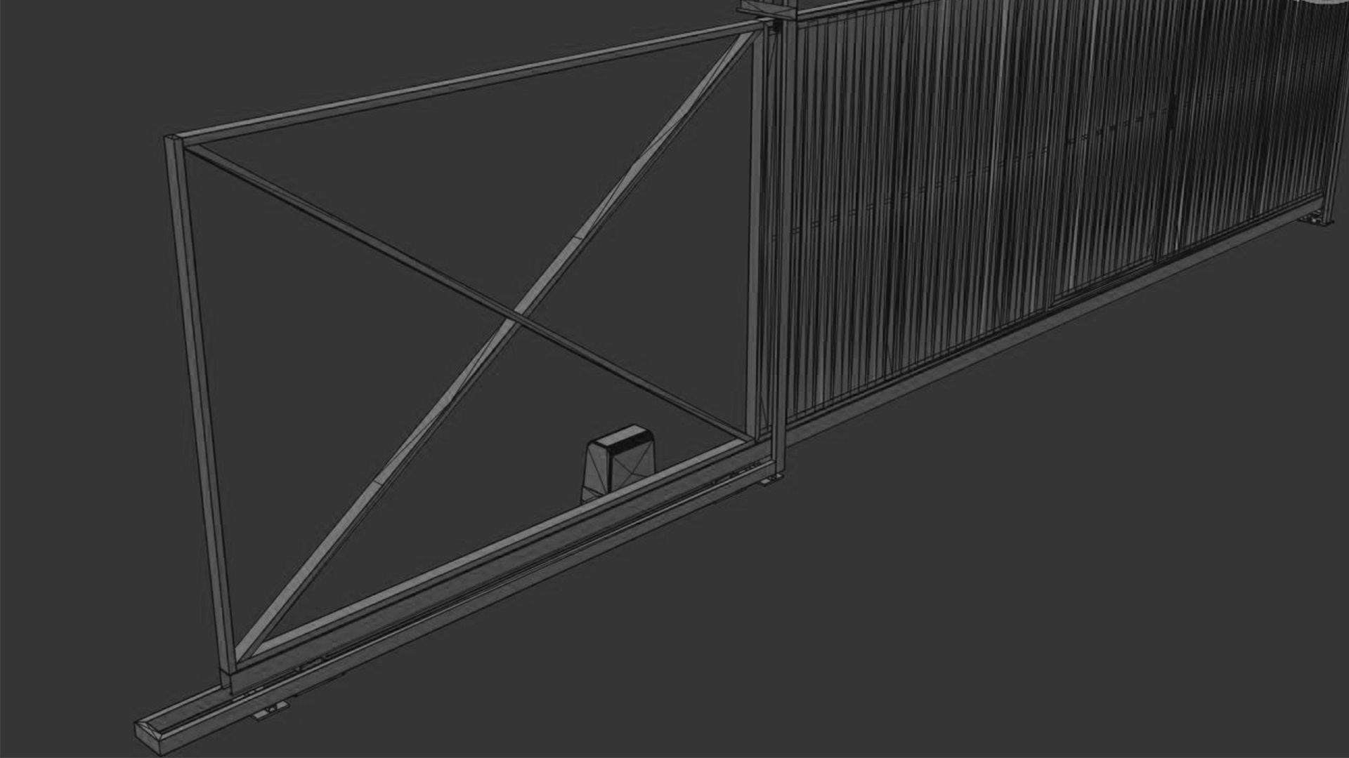 Sliding gates 3D model | CGTrader