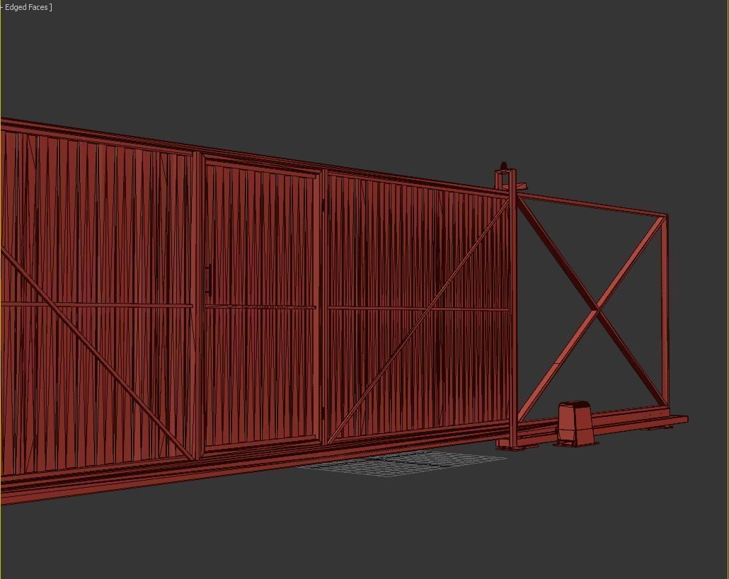 Sliding gates 3D model | CGTrader