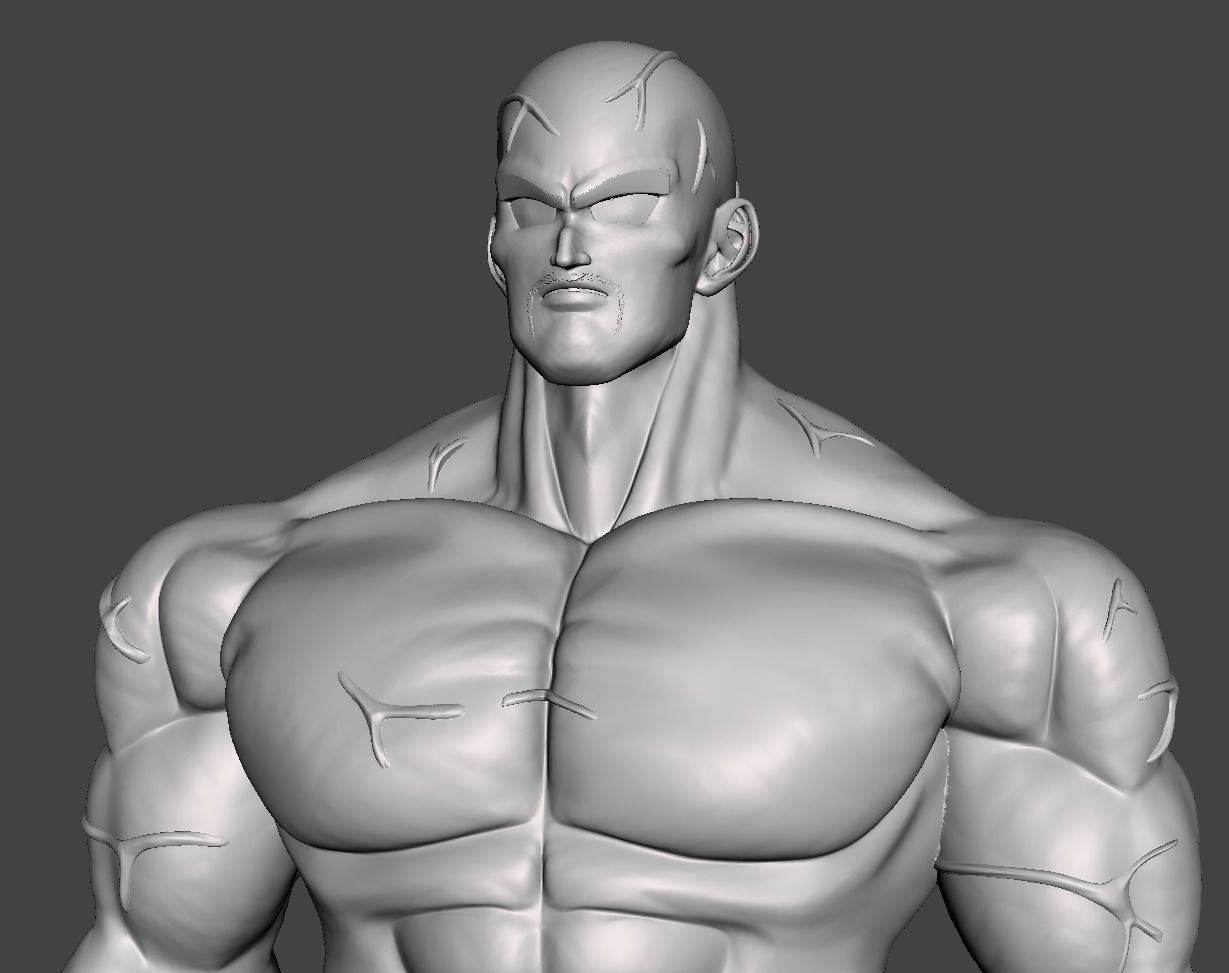 Nappa 3D Model man with muscled body 3D model 3D printable | CGTrader