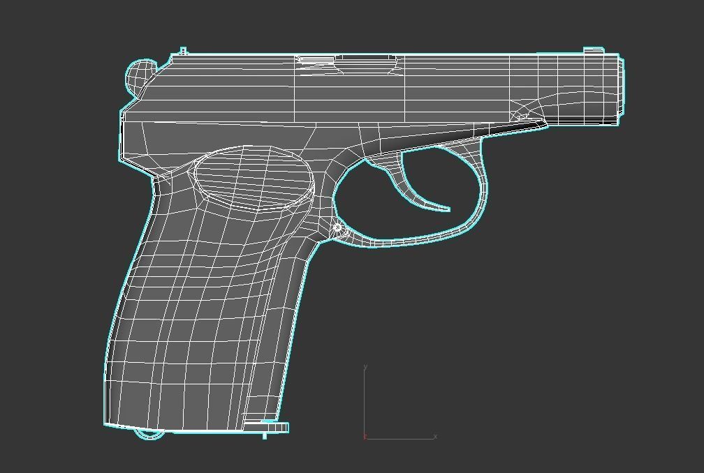 russian pistol PM 3D model | CGTrader