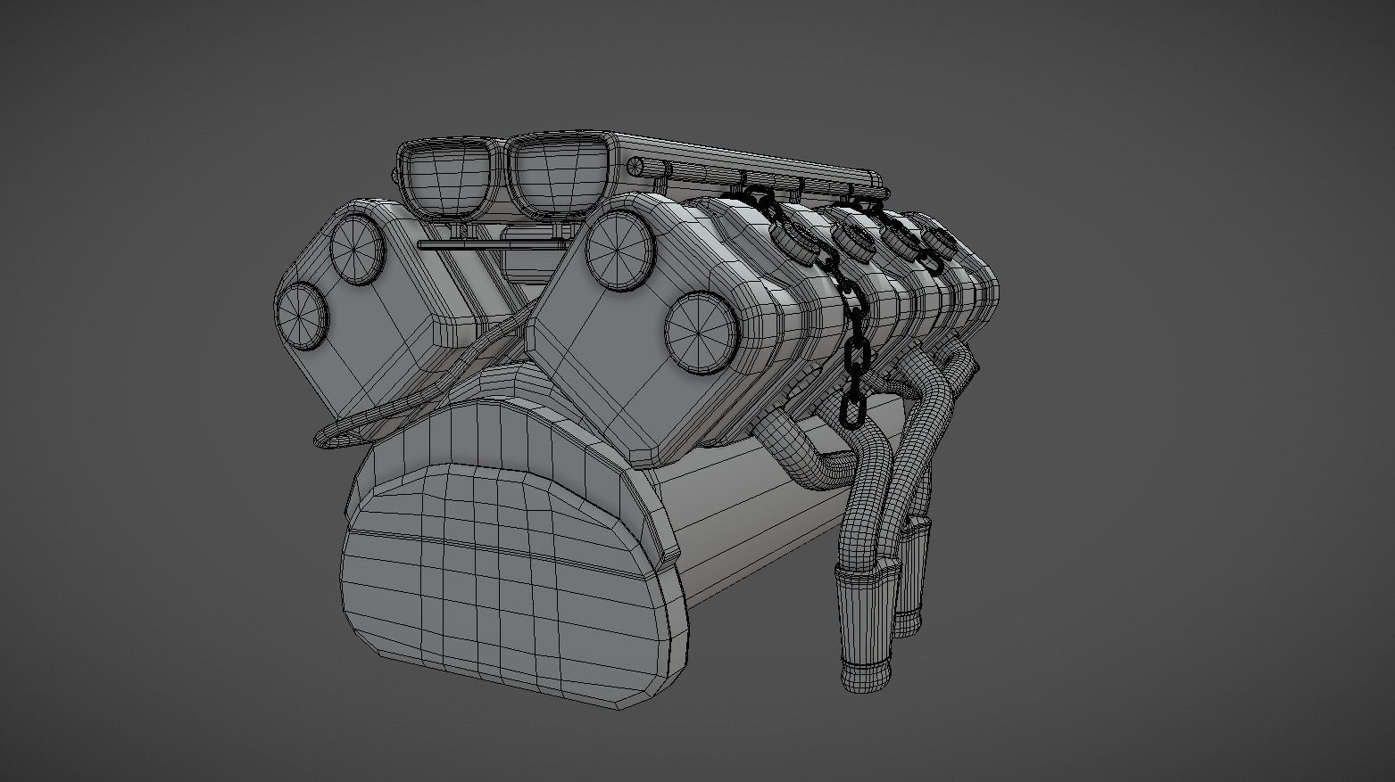 3D model Engine Mad Max VR / AR / low-poly | CGTrader