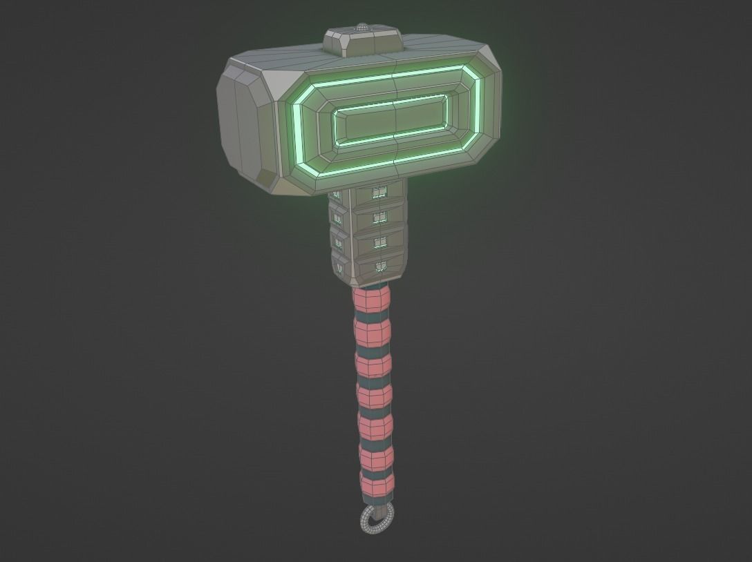 3D model Hammer war VR / AR / low-poly | CGTrader