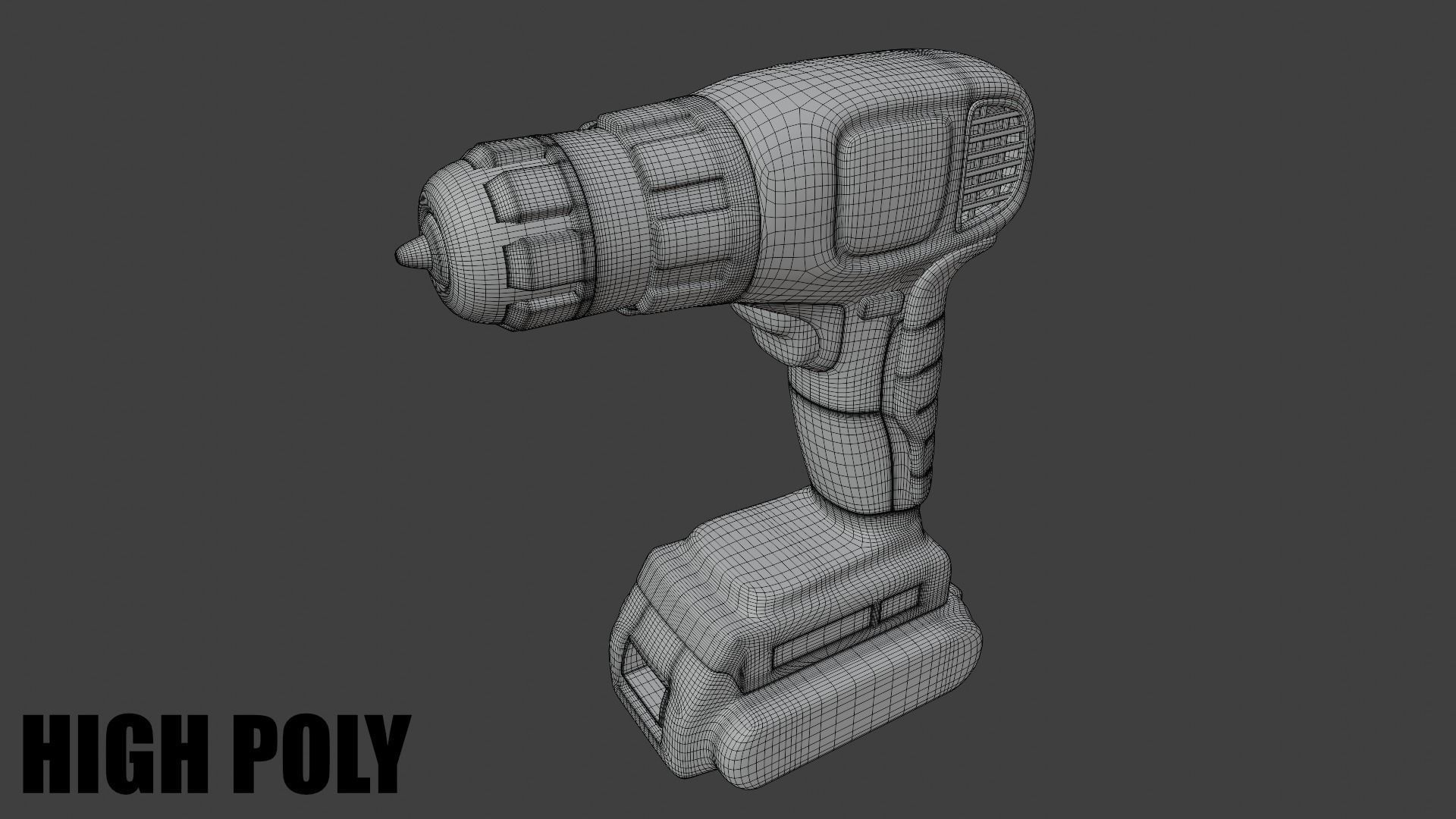 3D model Cordless Drill VR / AR / low-poly | CGTrader