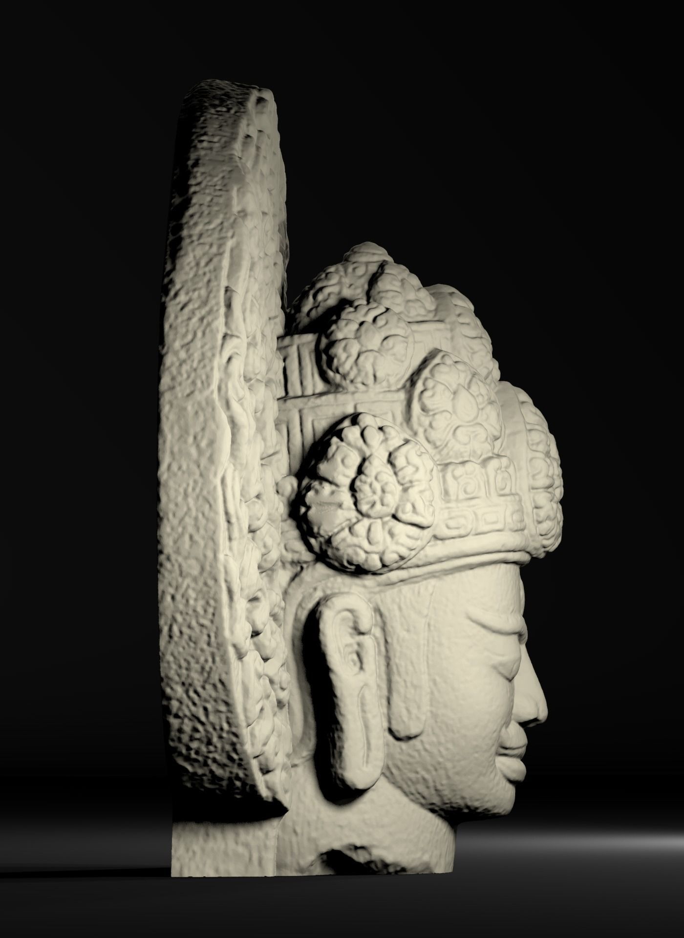 Lord Shiva head sculpture - Hindu sculpture 06 3D model | CGTrader