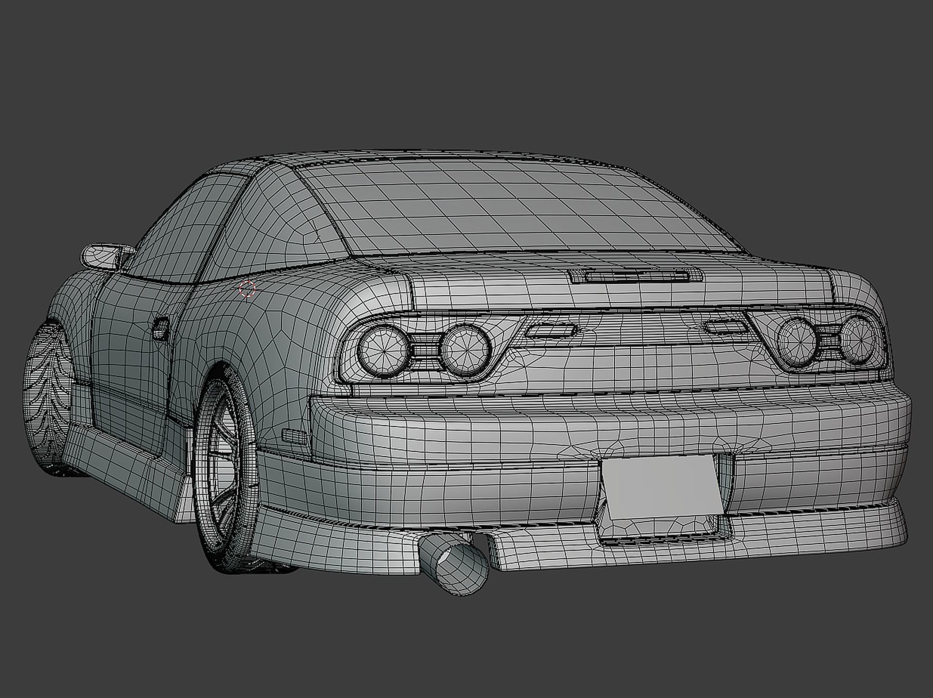 Blue S13 240SX Street Car Rigged 3D model rigged | CGTrader