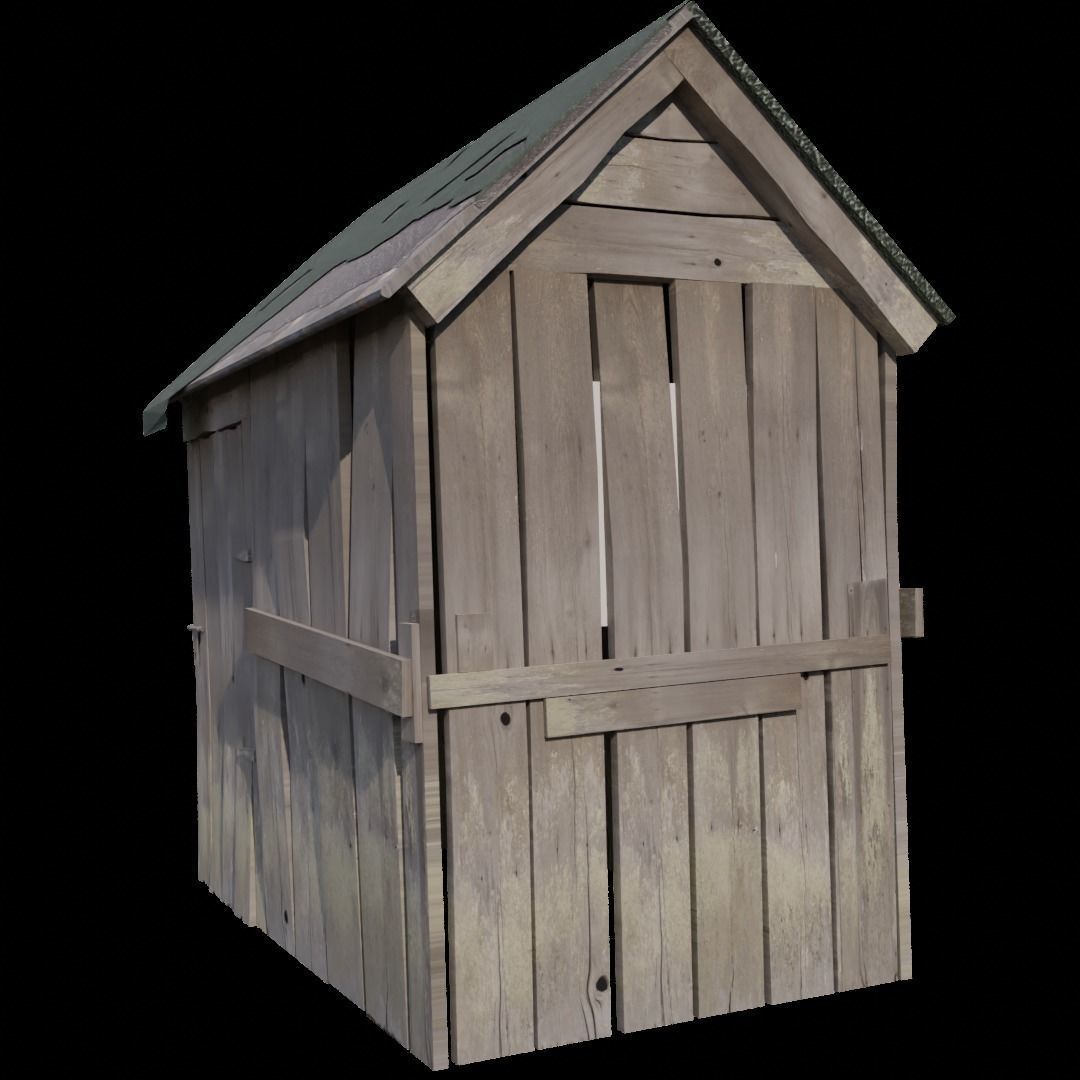 3D model Small Shack VR / AR / low-poly | CGTrader