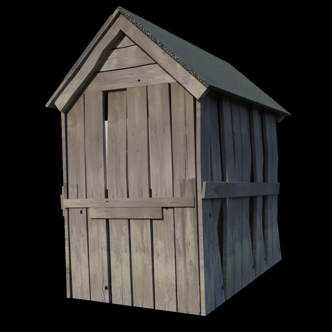 3D model Small Shack VR / AR / low-poly | CGTrader