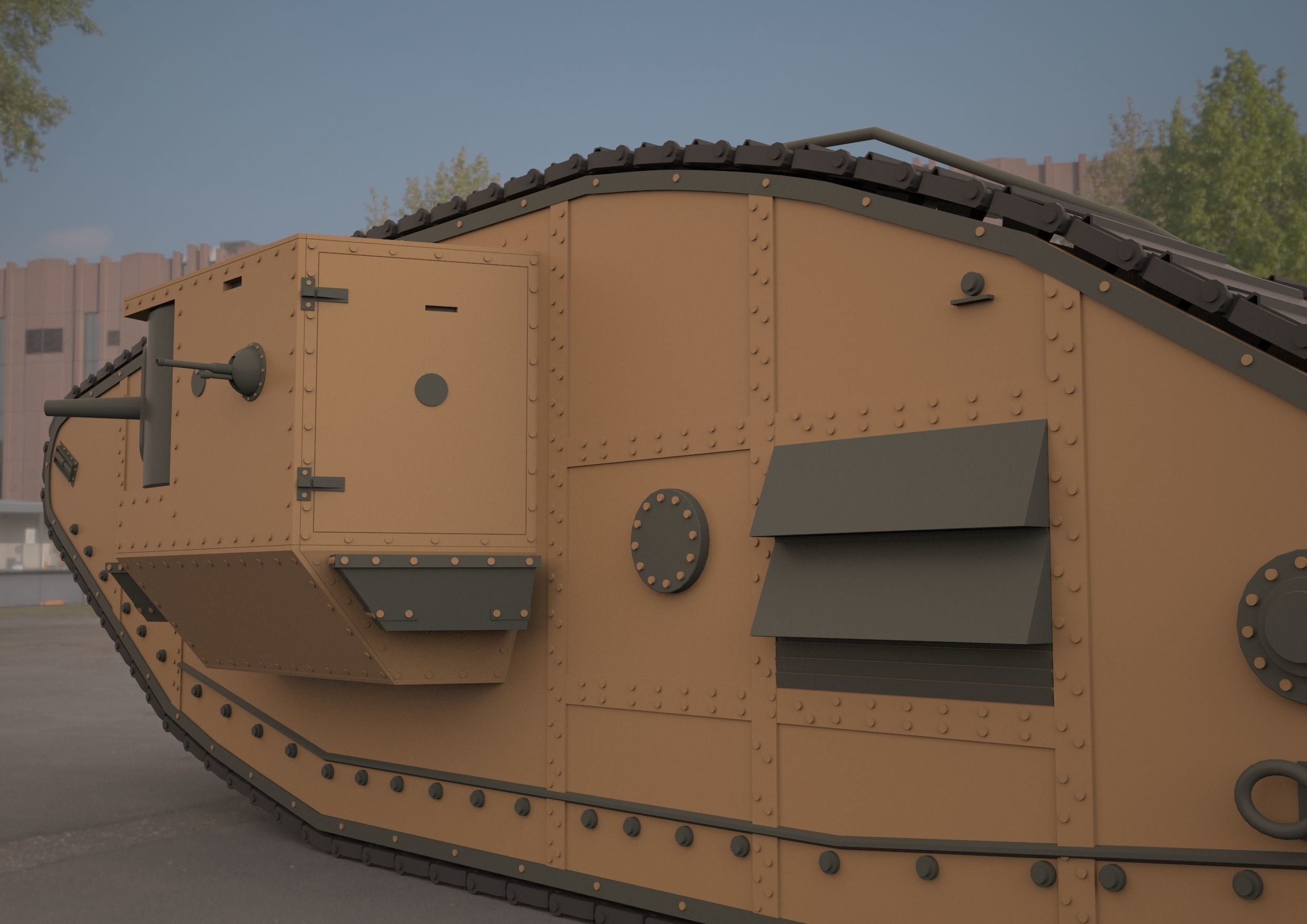 Mark V tank 3d model 3D model | CGTrader