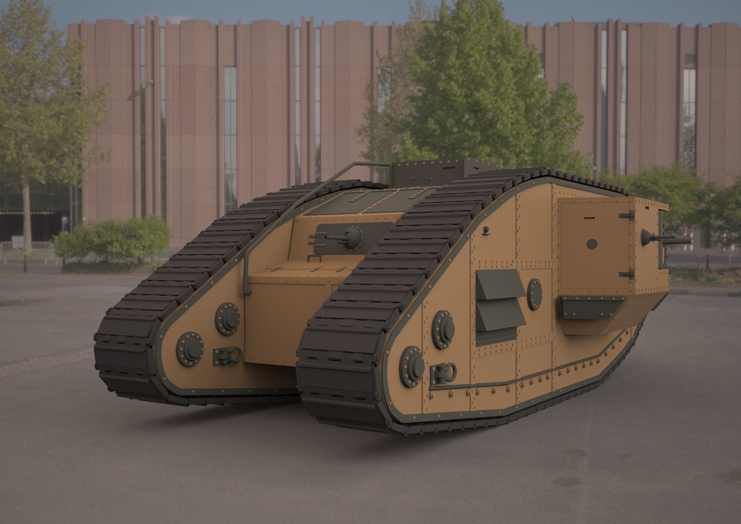 Mark V tank 3d model 3D model | CGTrader