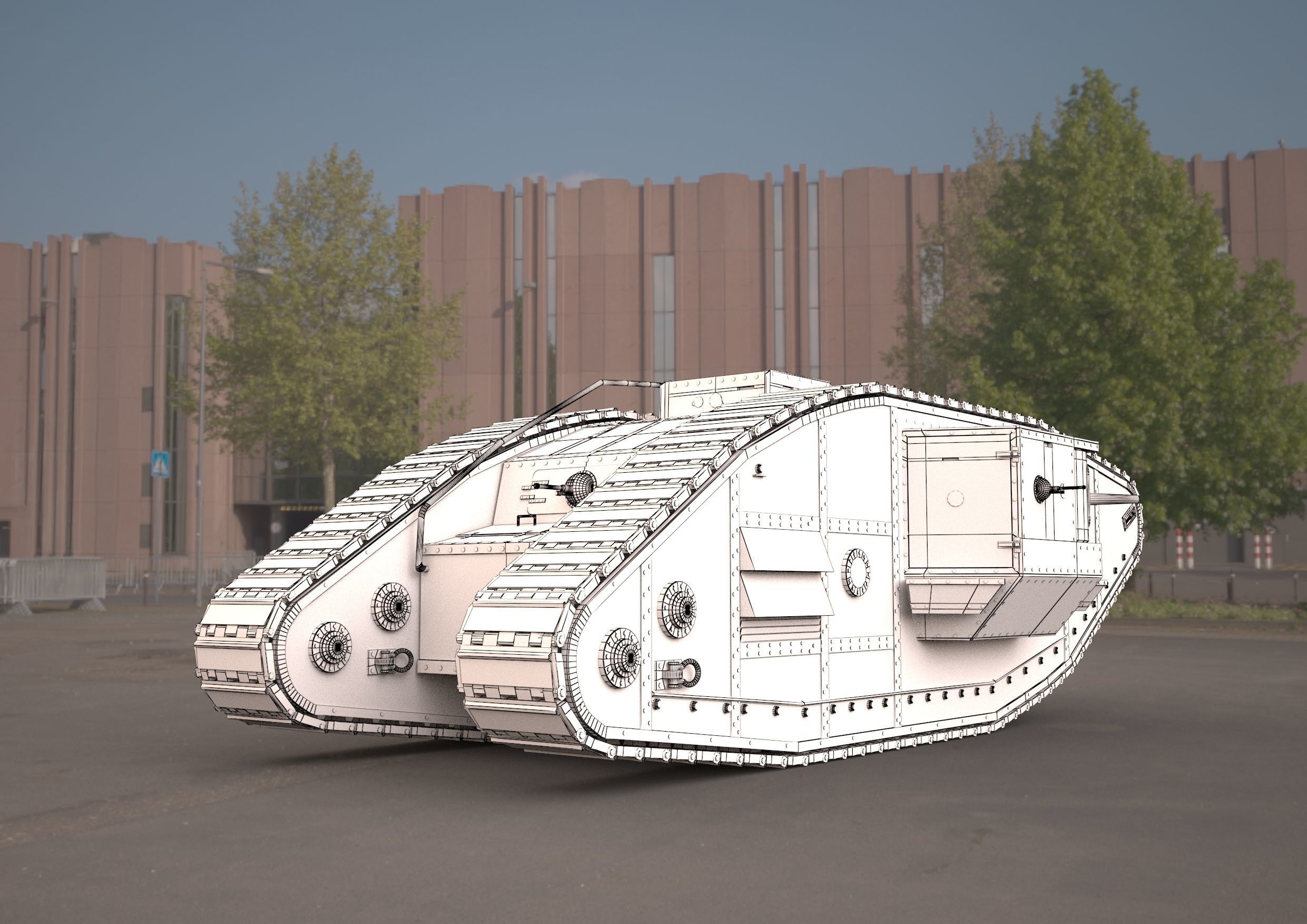Mark V tank 3d model 3D model | CGTrader