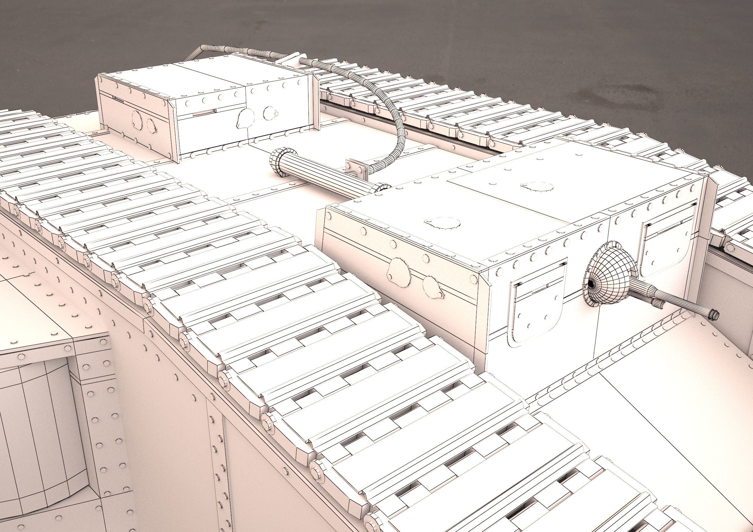 Mark V tank 3d model 3D model | CGTrader