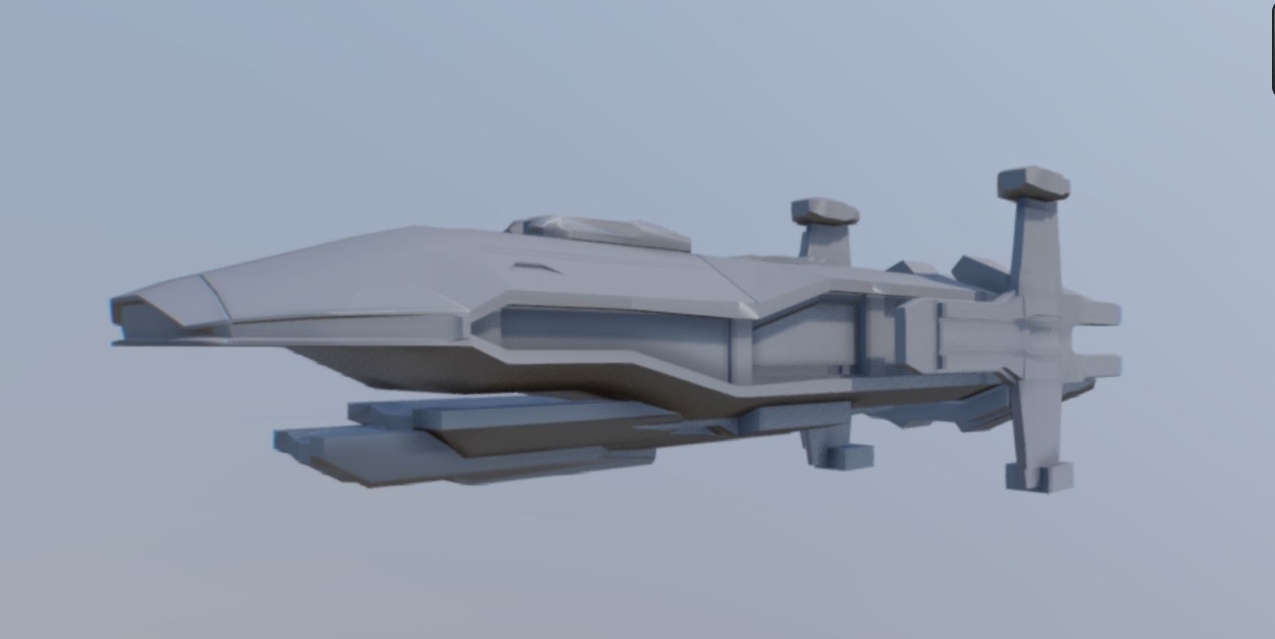 ztr starship 3D model | CGTrader