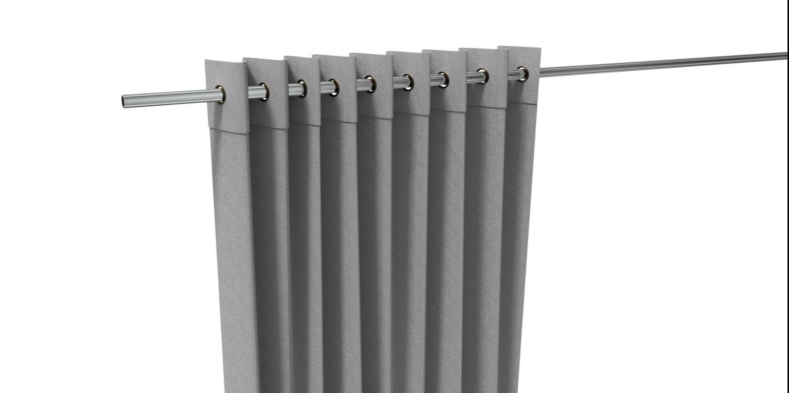 Curtain ikea grommet curtains 3D model | CGTrader