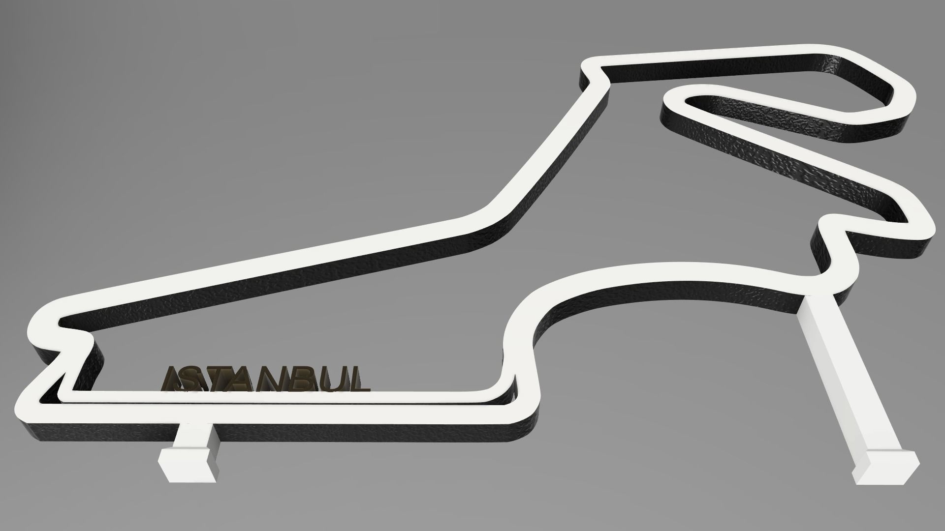 3D printable model F1 Istanbul Racing Track Decor STL 4
