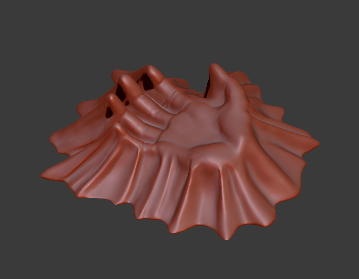 Hand under the cloth 3D model 3D printable | CGTrader