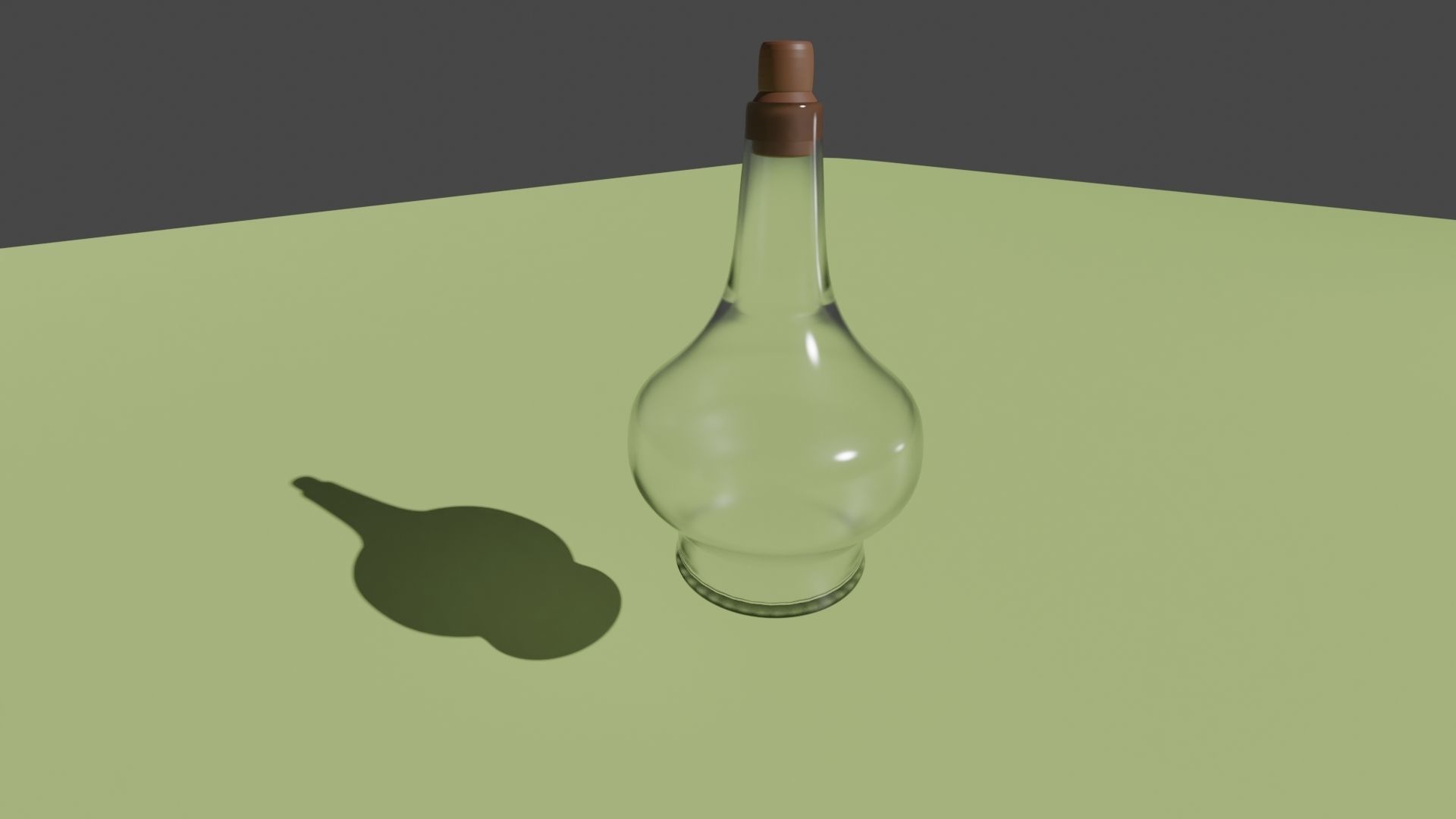 bootle bottle with shadow free 3D model | CGTrader