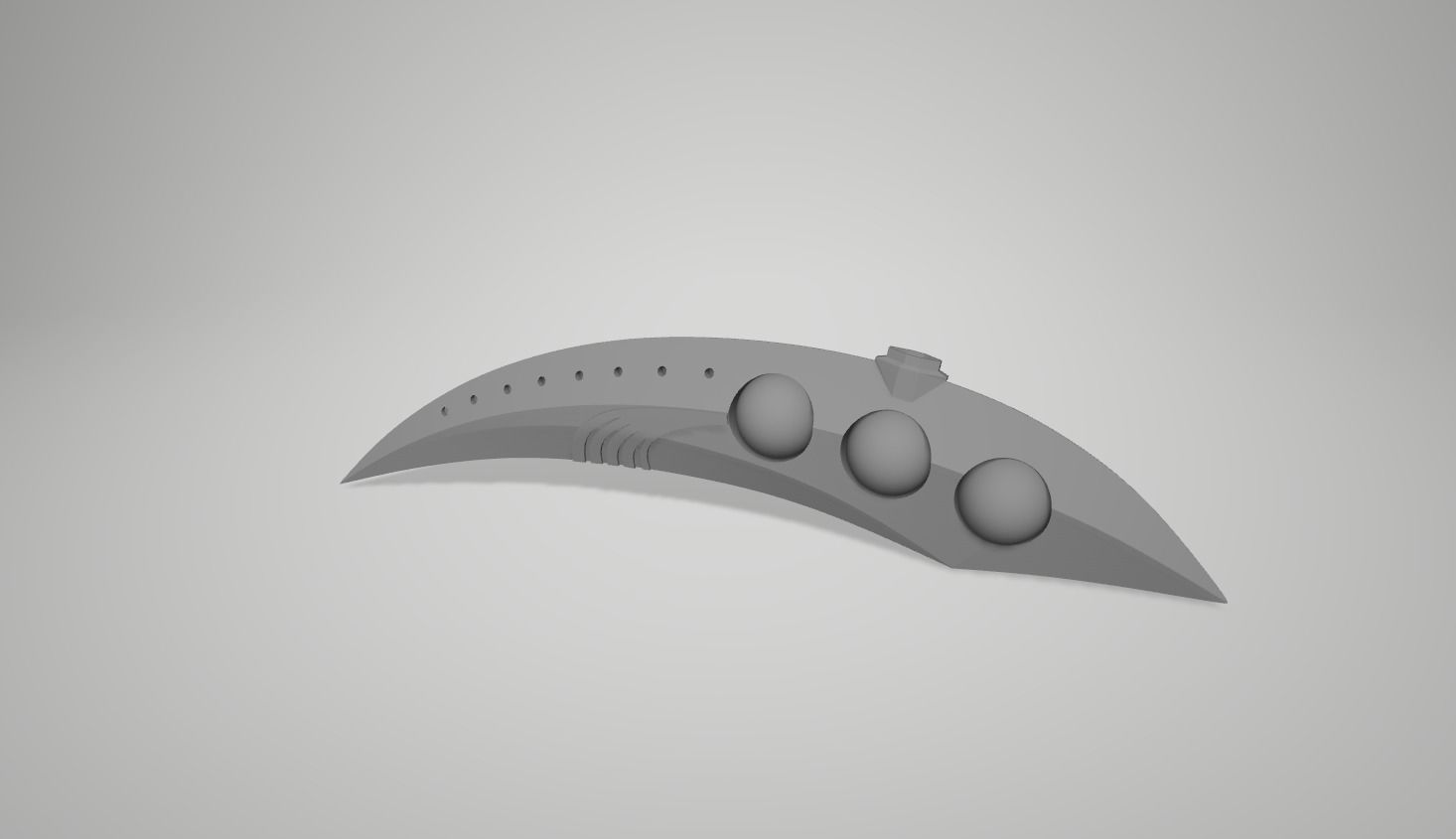 Zen aku flute dagger Power Rangers Wild Force 3D model 3D printable ...