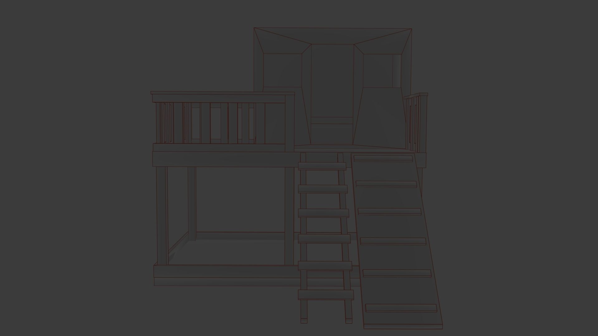 3D model Old Wood Fort VR / AR / low-poly | CGTrader