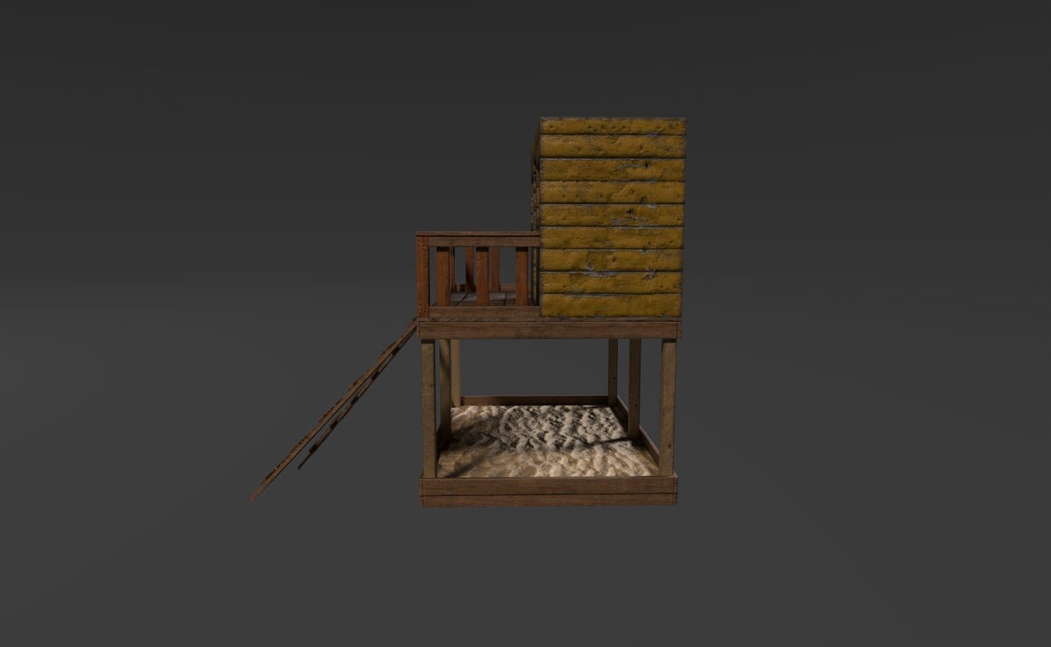 3D model Old Wood Fort VR / AR / low-poly | CGTrader