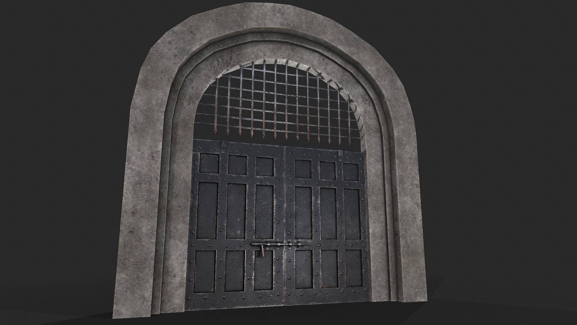 3D model Medieval Gate VR / AR / low-poly | CGTrader