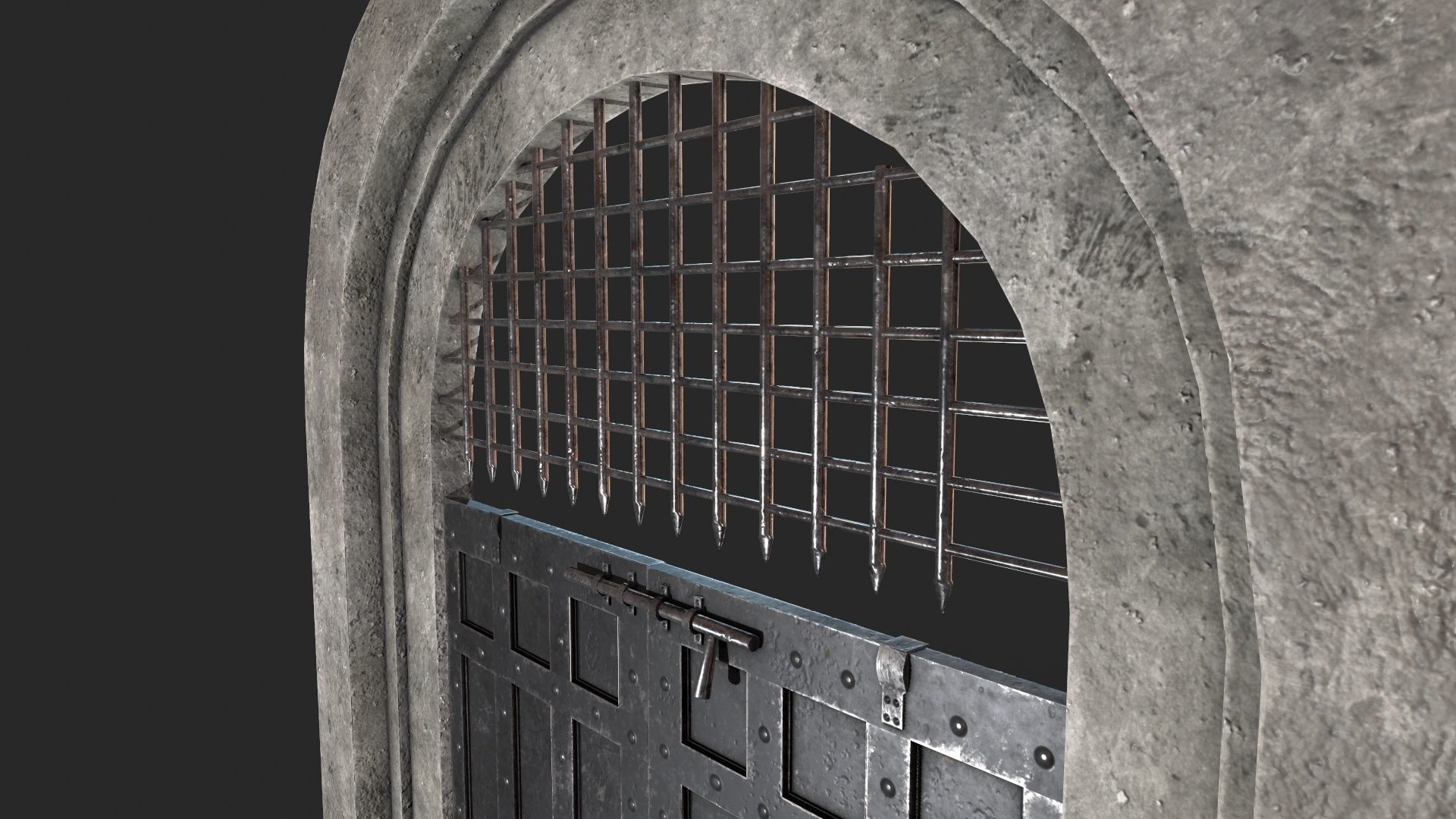 3D model Medieval Gate VR / AR / low-poly | CGTrader