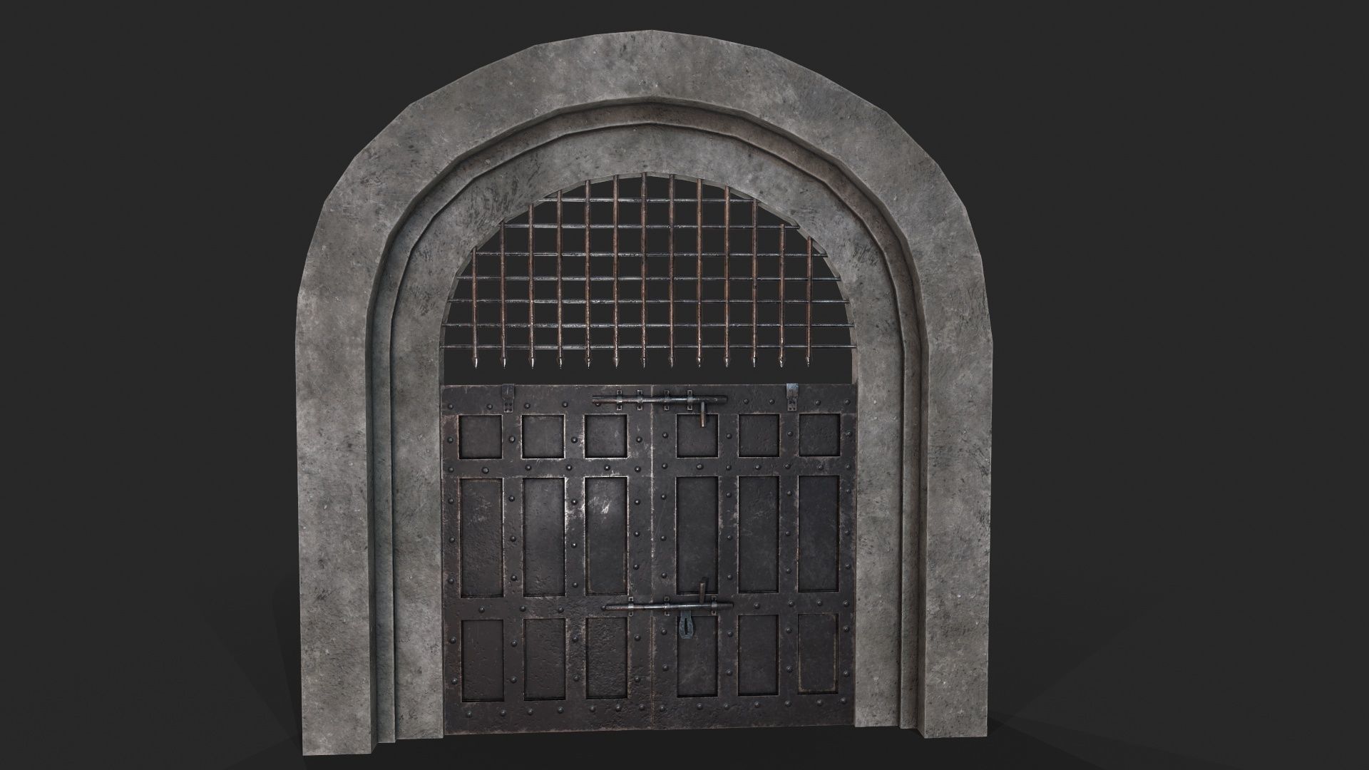 3D model Medieval Gate VR / AR / low-poly | CGTrader