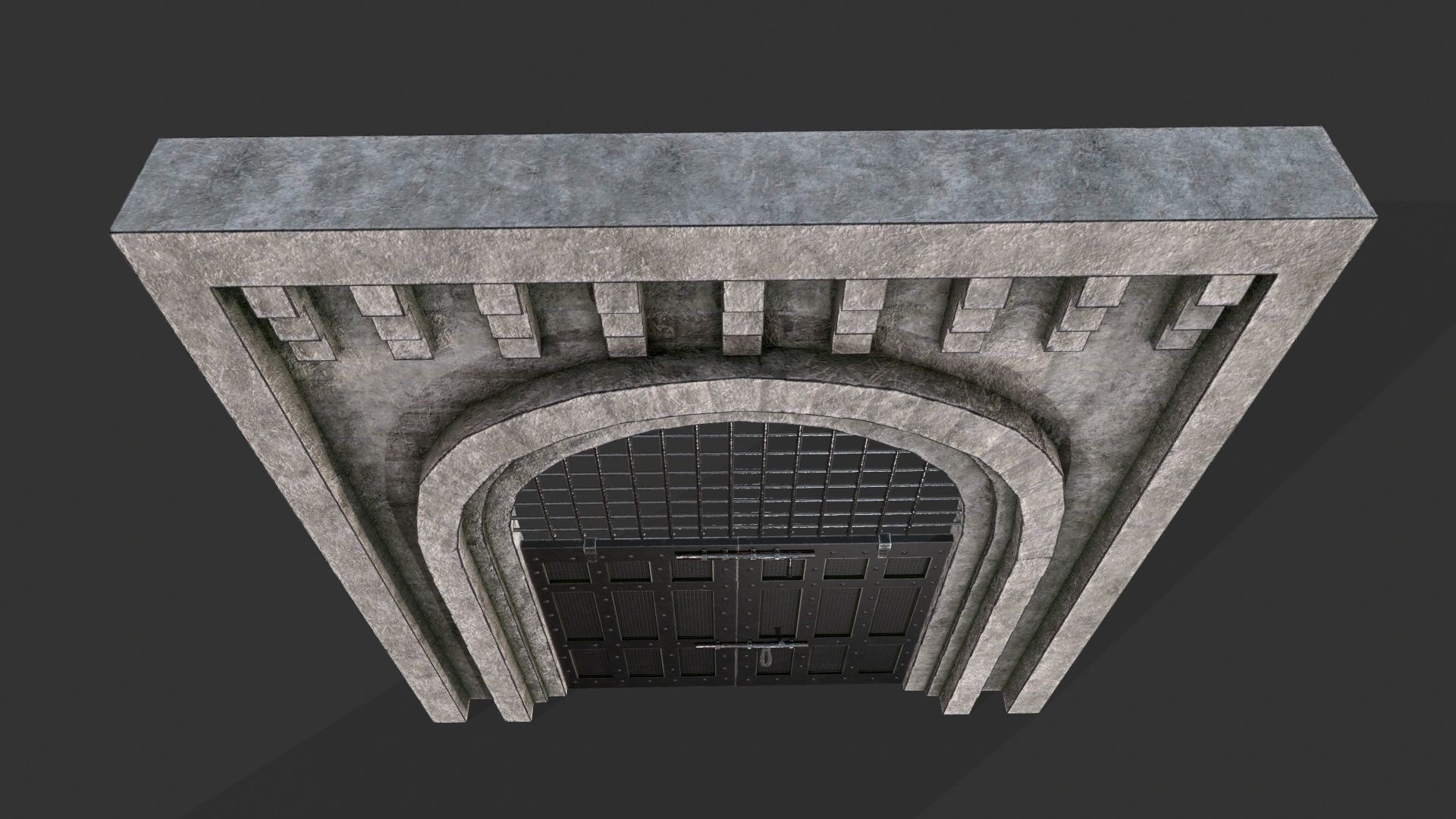 3D model Medieval Big Gate VR / AR / low-poly | CGTrader