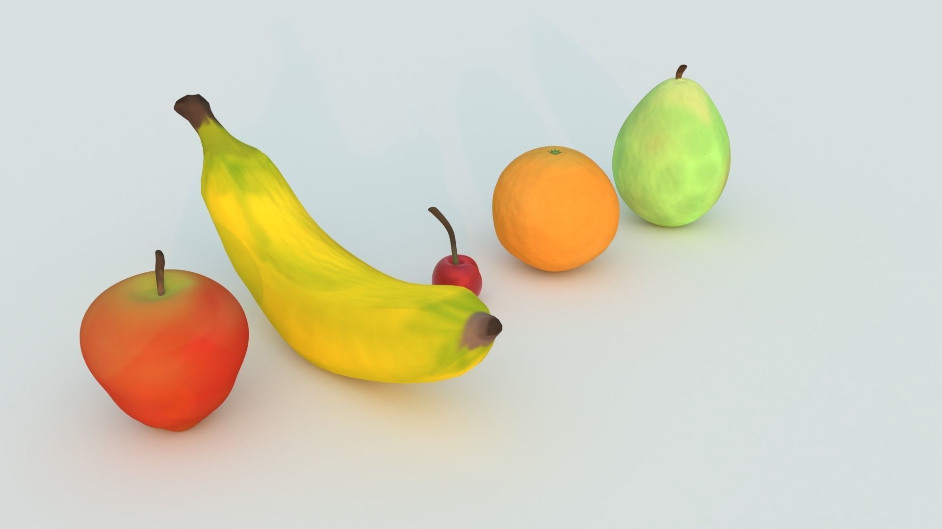 3D model Low-Poly Fruit Pack VR / AR / low-poly | CGTrader