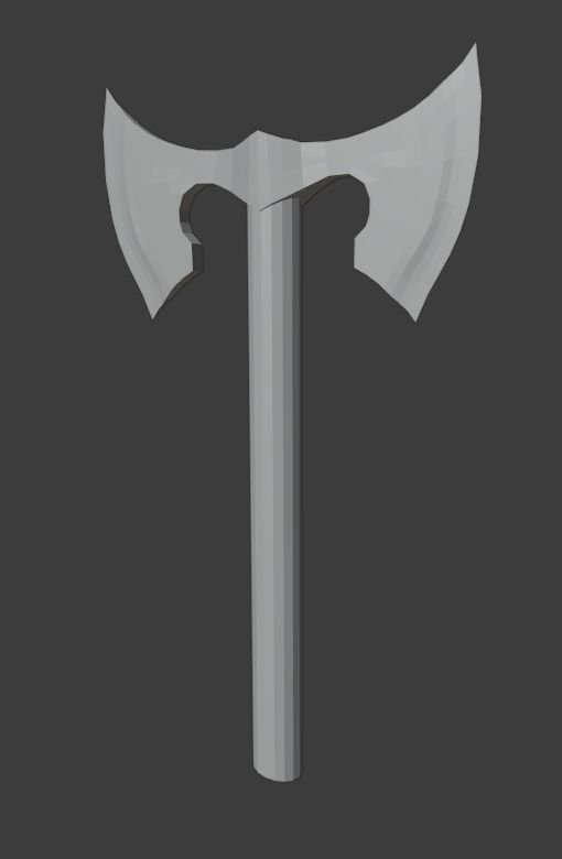 Double-sided Axe High and Low Poly Meshes free 3D model | CGTrader