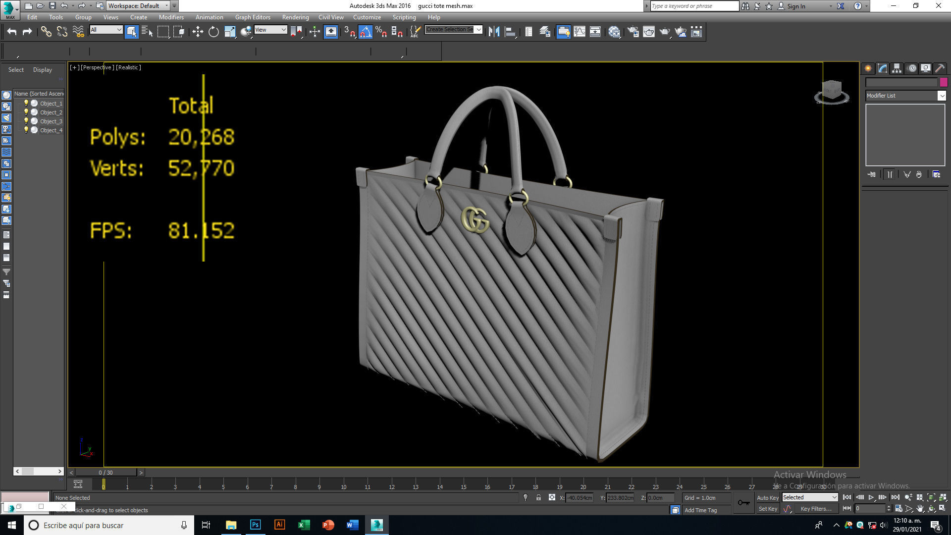 Gucci Tote Bag 3D model | CGTrader
