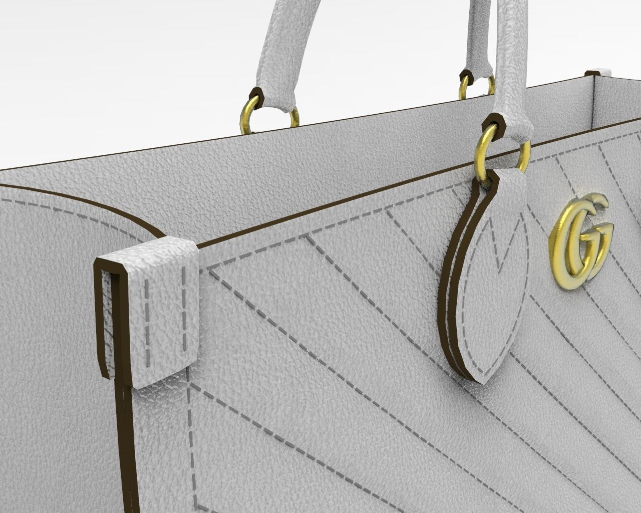 Gucci Tote Bag 3D model | CGTrader