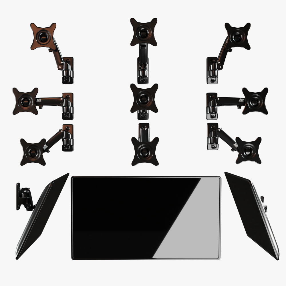 Bracket NB F120 TV rigged Tv Mount 3D model rigged | CGTrader