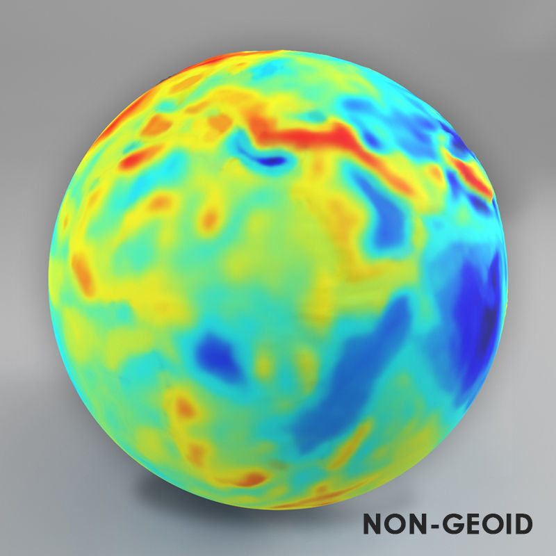 Earth Gravity Map 3D model | CGTrader