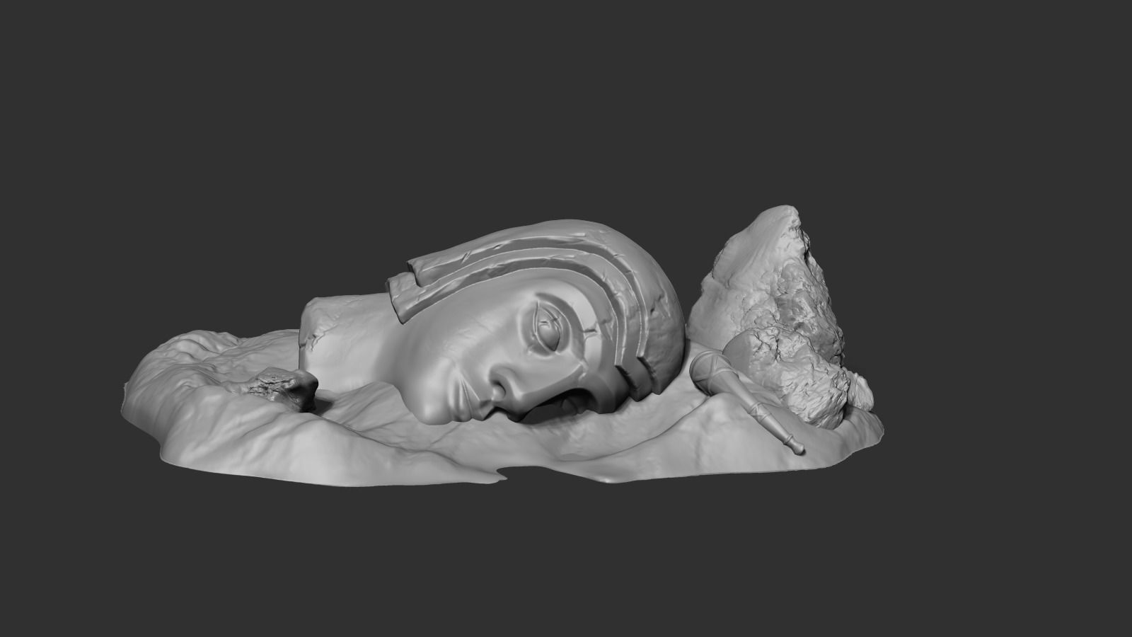 Amon Hen Kings Head 3D model 3D printable | CGTrader