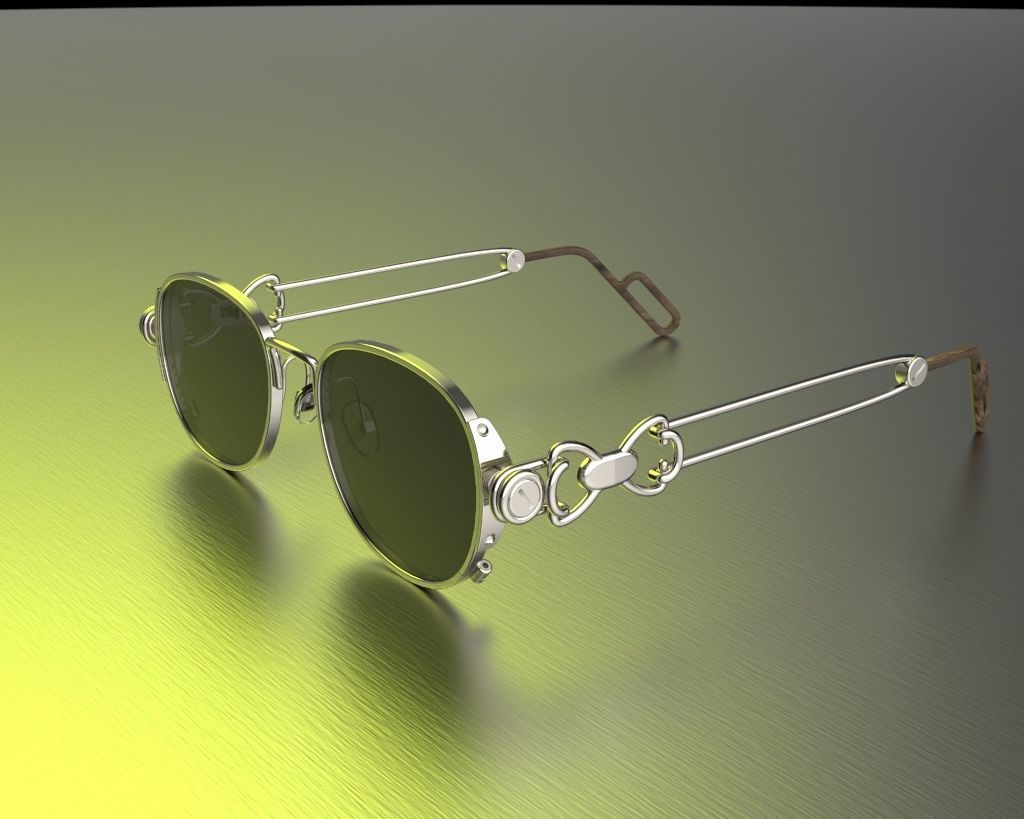 Glasses pair of sunglasses 3D model 3D printable | CGTrader