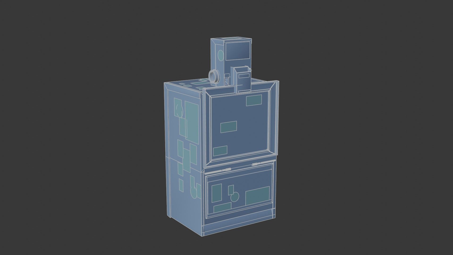 3D model newspaper vending machine VR / AR / low-poly | CGTrader